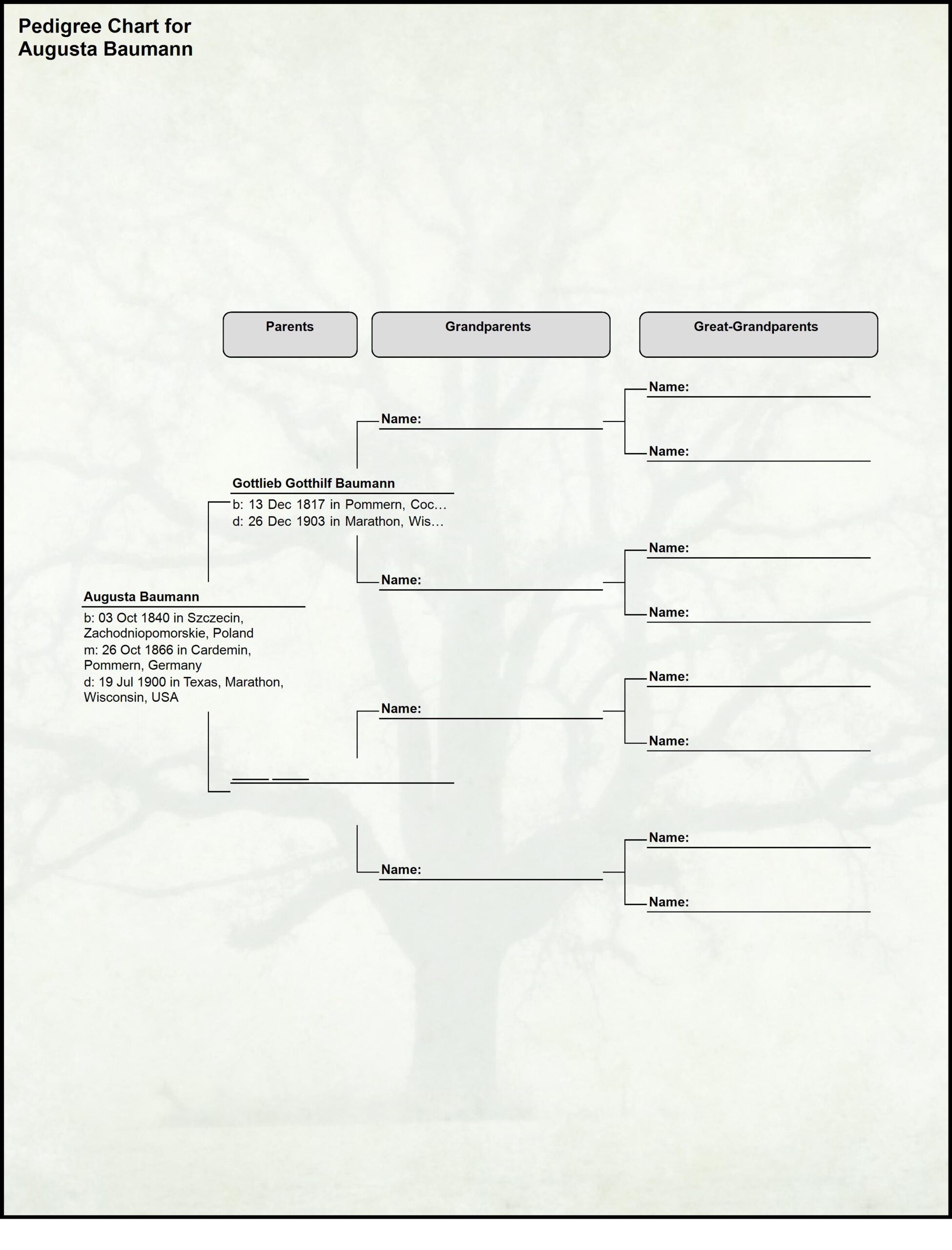 Happy Birthday Augusta Baumann - Spirits and Spirits